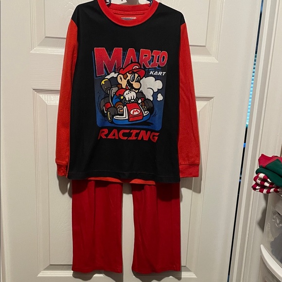 Nintendo | Pajamas | Nintendo Mario Kart Kids Pajama Set Black And Red ...
